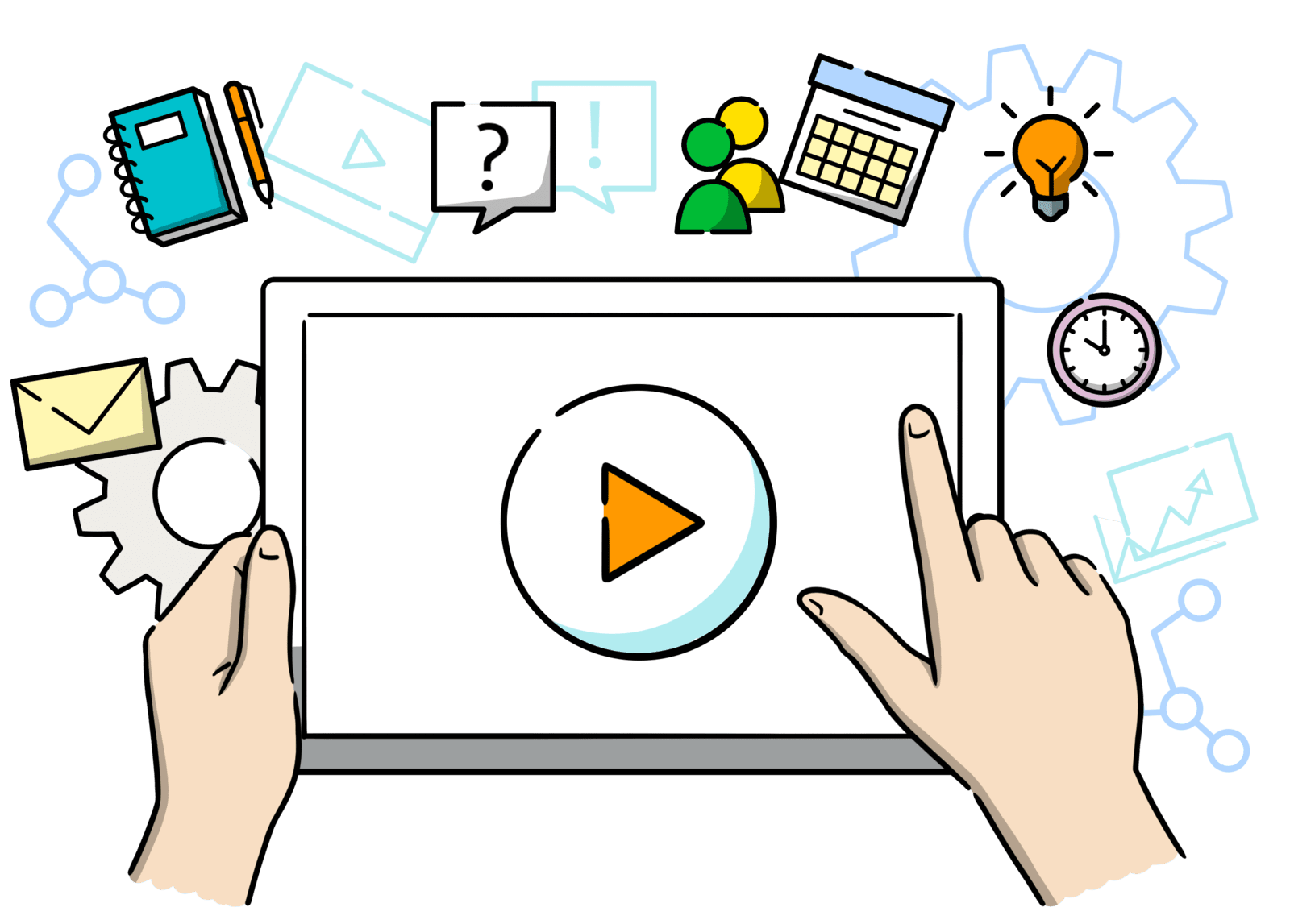 Project communication with explainer videos