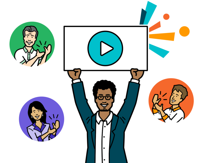 Project communication with explainer videos