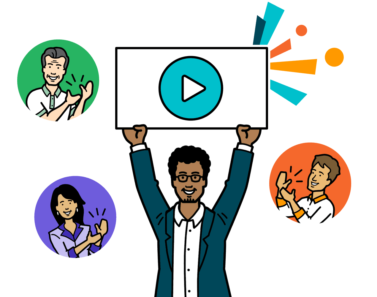 Project communication with explainer videos