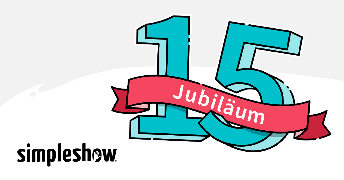 Feiern Sie 15 Jahre simpleshow mit uns - simpleshow